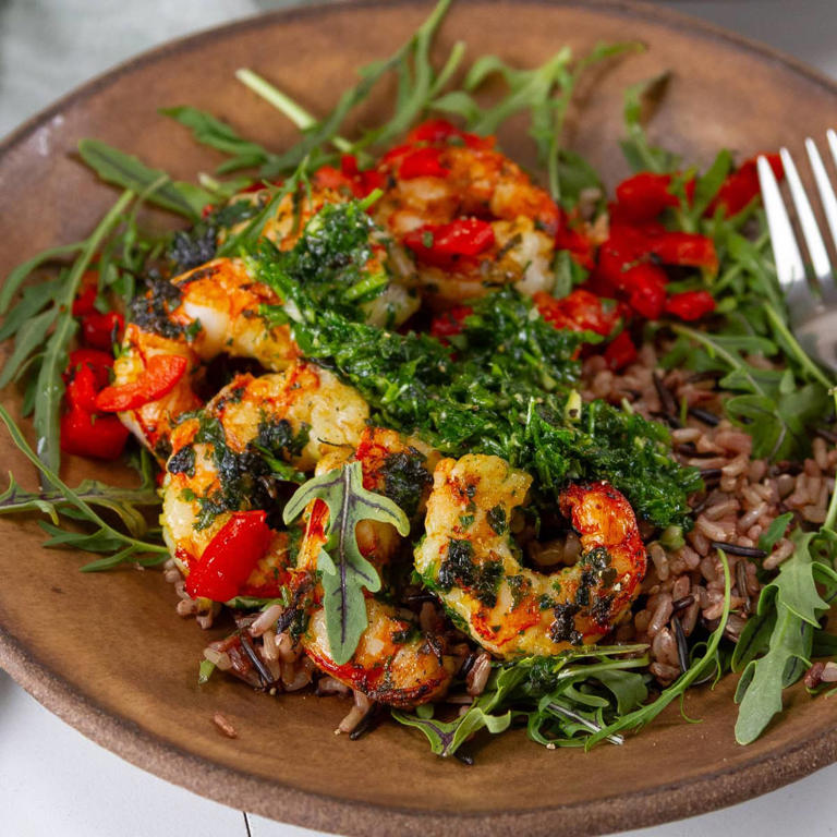 Chimichurri Shrimp Bowls