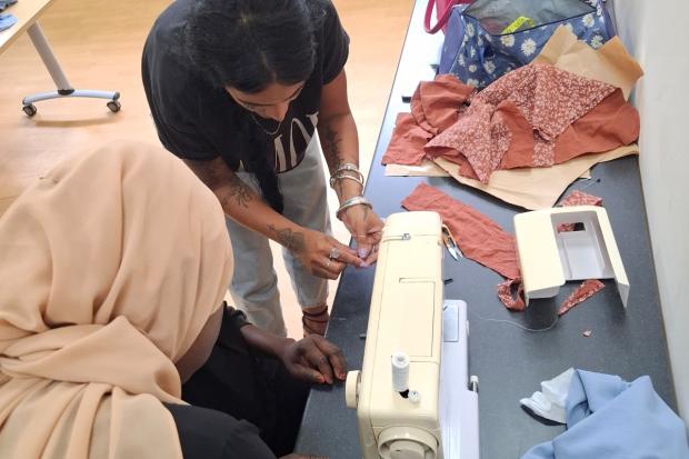 The self-taught fashion designer teaching Bradford women how to cut and sew