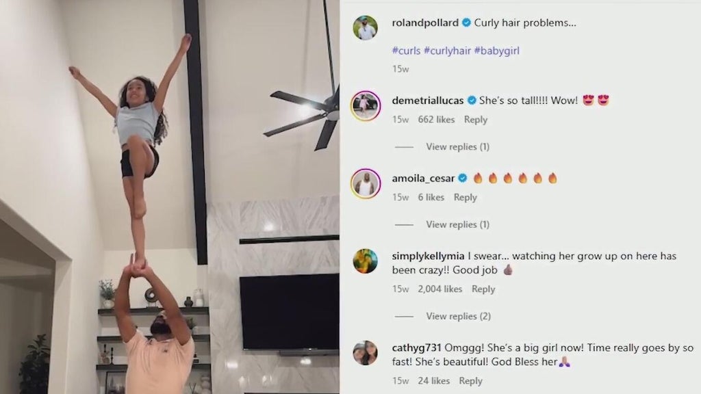 North Texas father-daughter duo goes viral on social media for at-home, gravity-defying cheer stunts