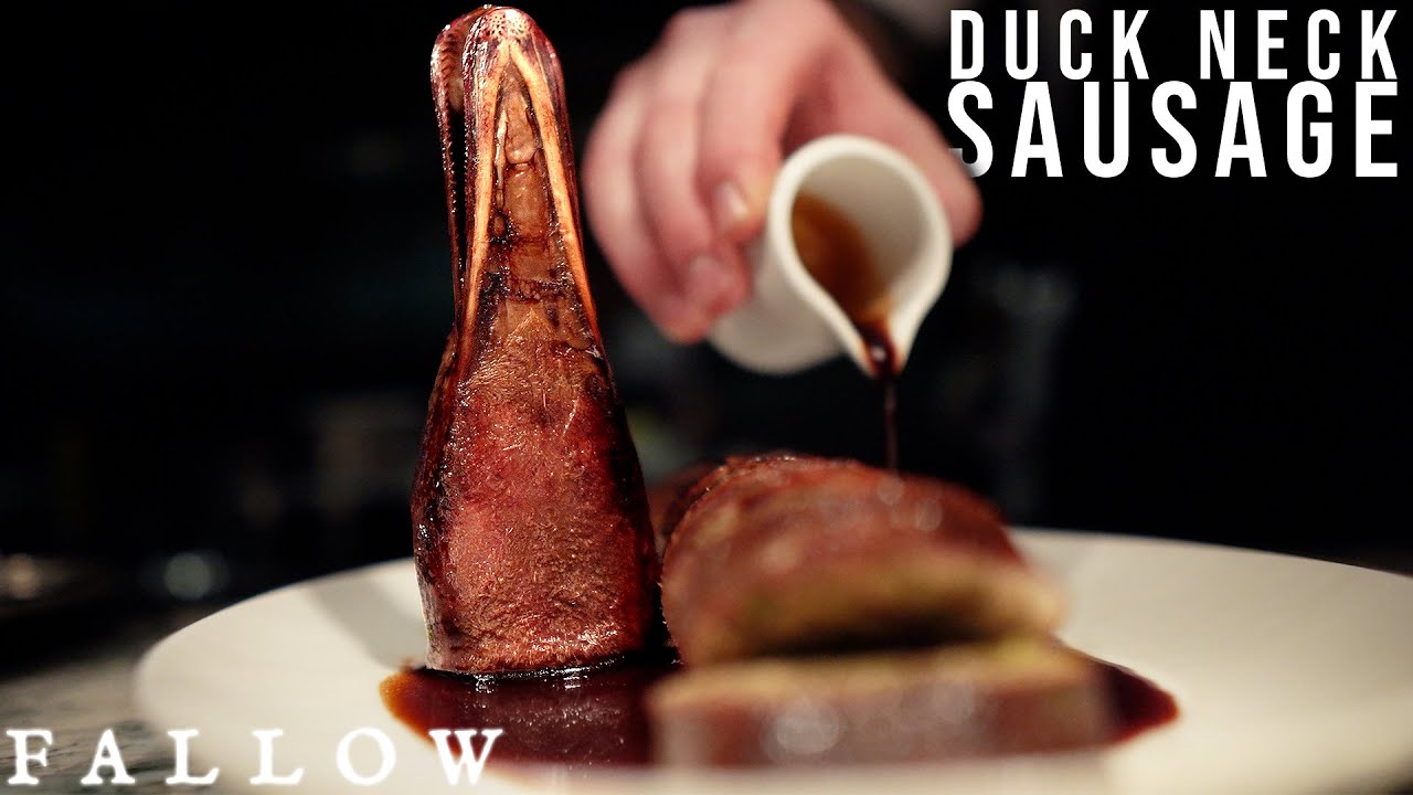 How to make sausages from a duck's neck
