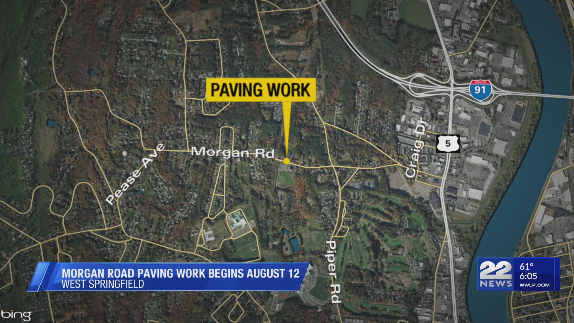 Paving scheduled for Morgan Road in West Springfield