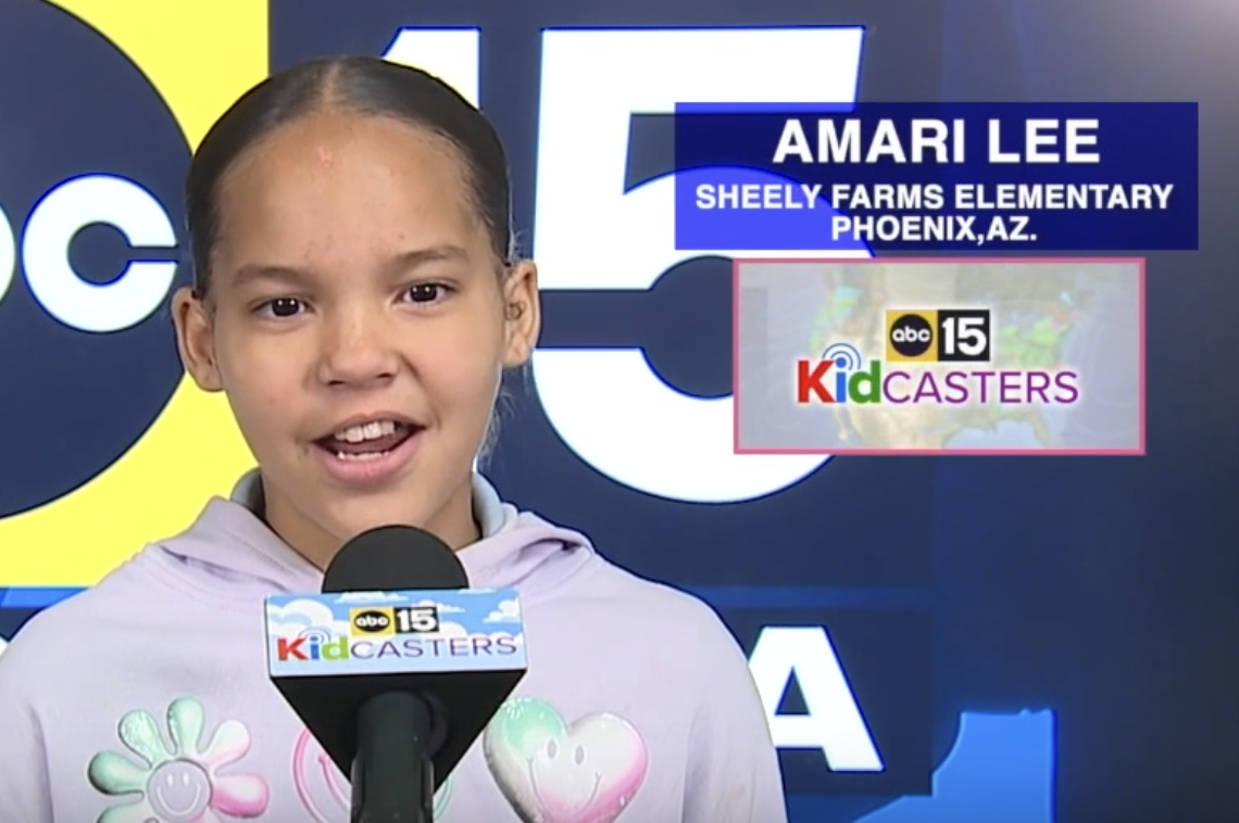 Kidcaster Amari gives your Monday morning forecast from Sheely Farms ...