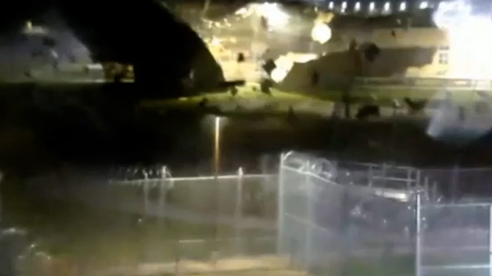 Watch wind rip roof off state prison, inmates relocated