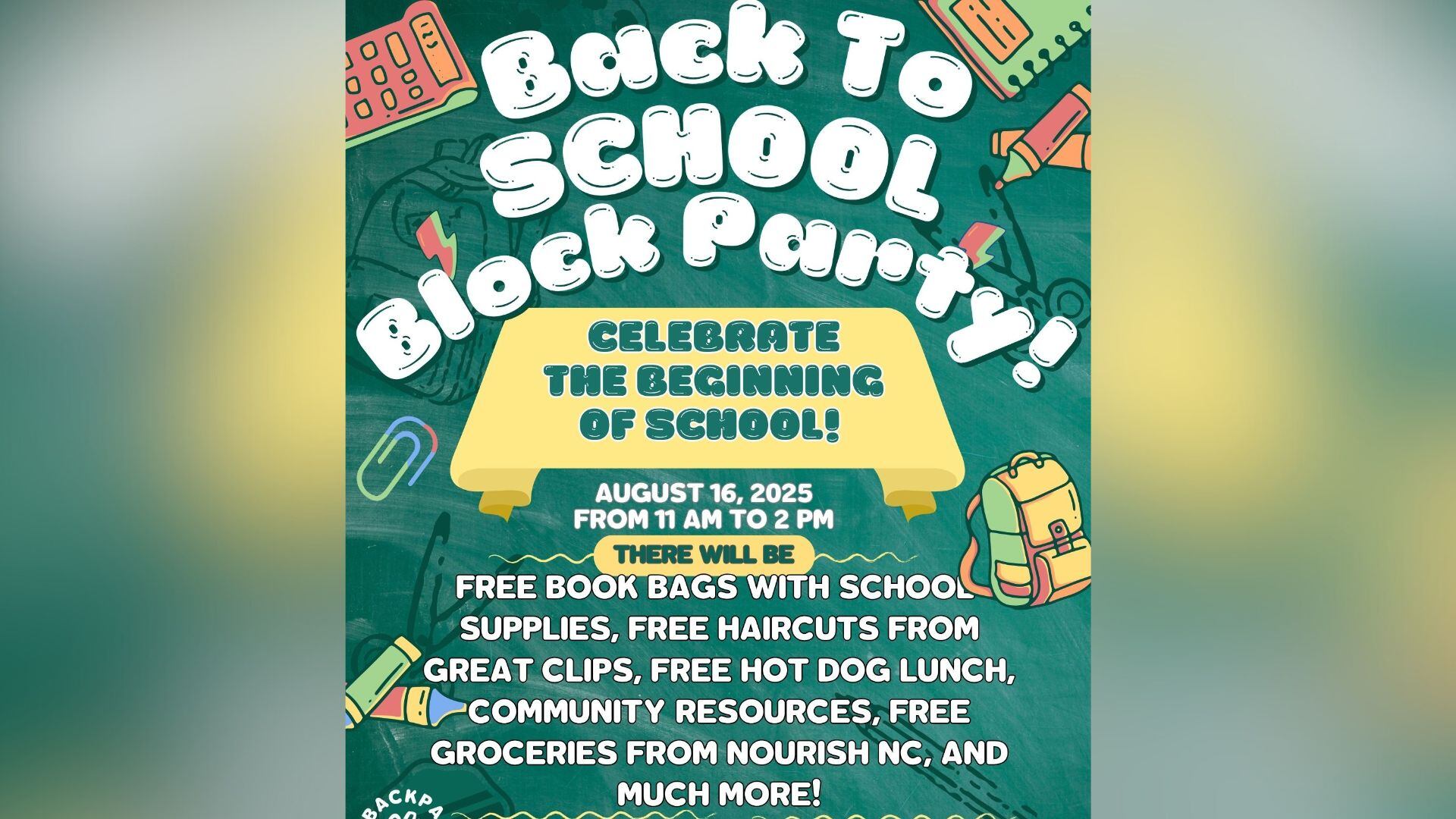 Trinity UMC to host Back to School Block Party