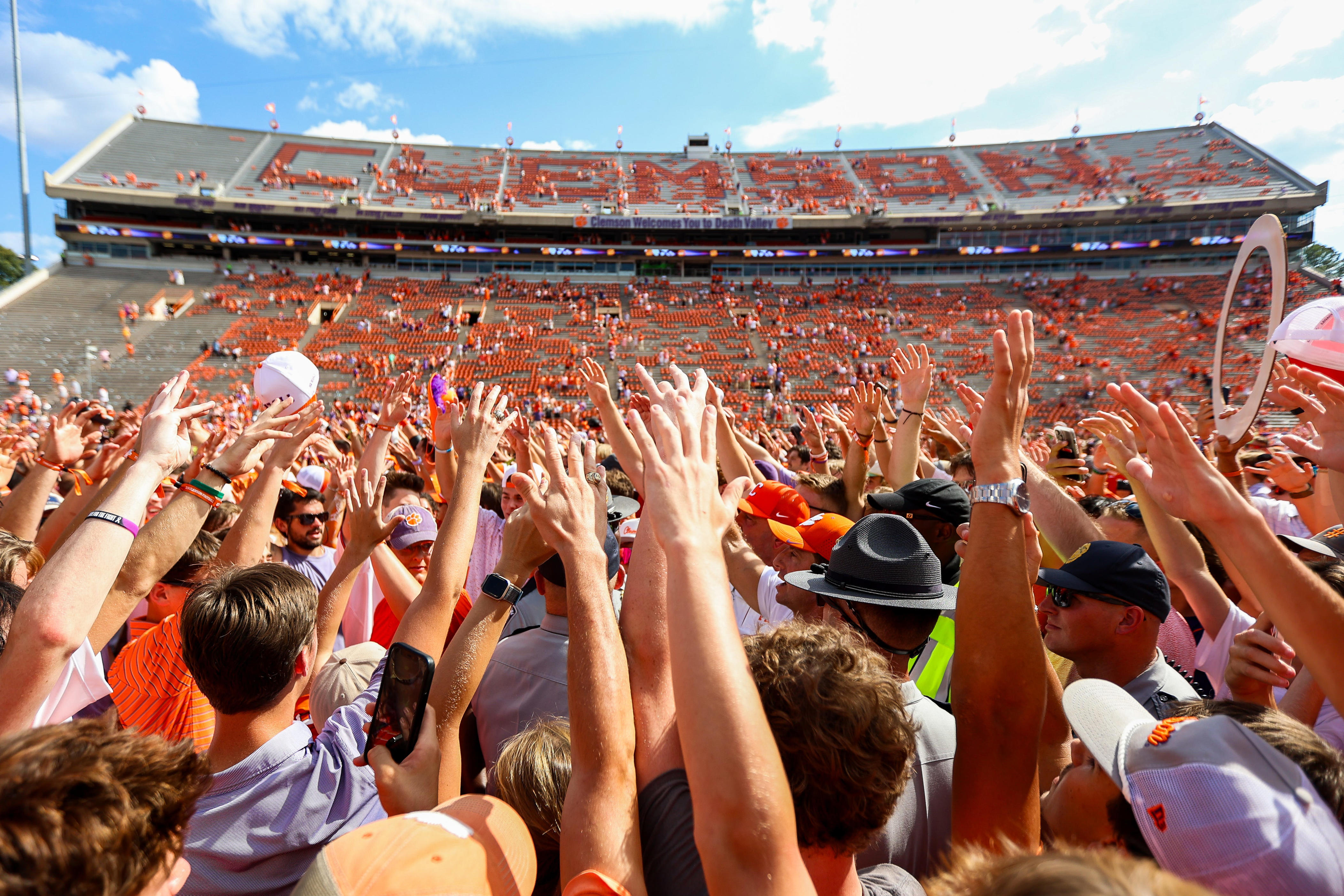 Here's when Clemson football fans can run onto Memorial Stadium field ...