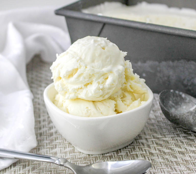 Three Ingredient Coconut Ice Cream (No Churn!)