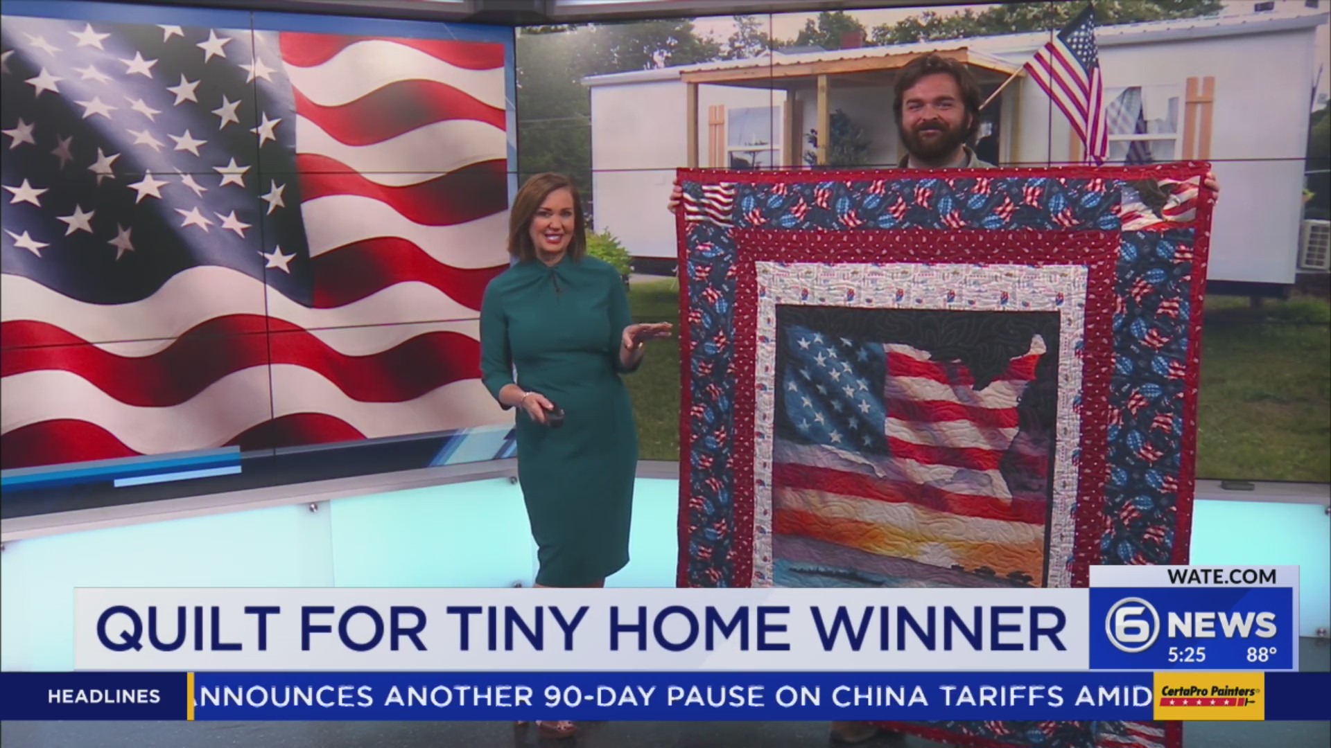 Quilt for tiny home winner