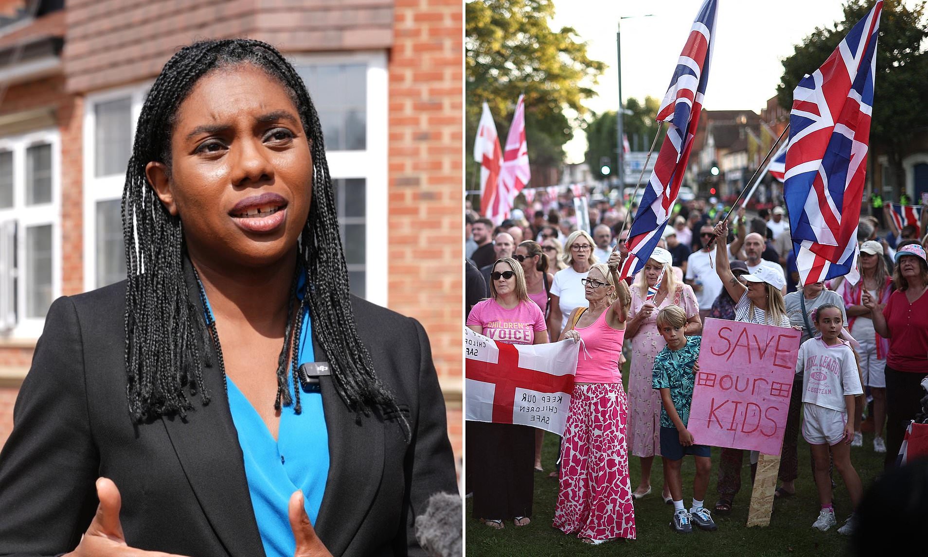 Kemi Badenoch suggests housing asylum seekers in 'camps' instead of hotels