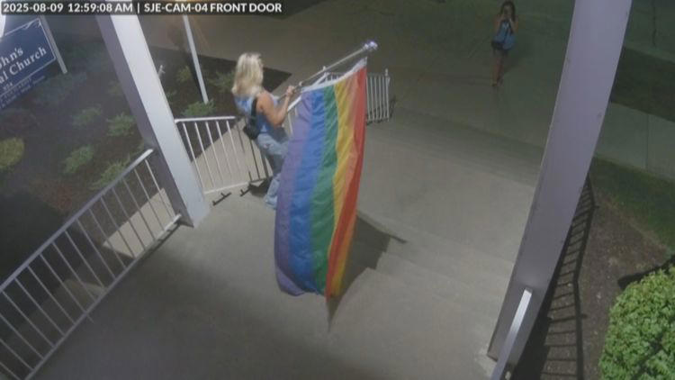 Woman to return Pride flag stolen from Michigan church, citing regret