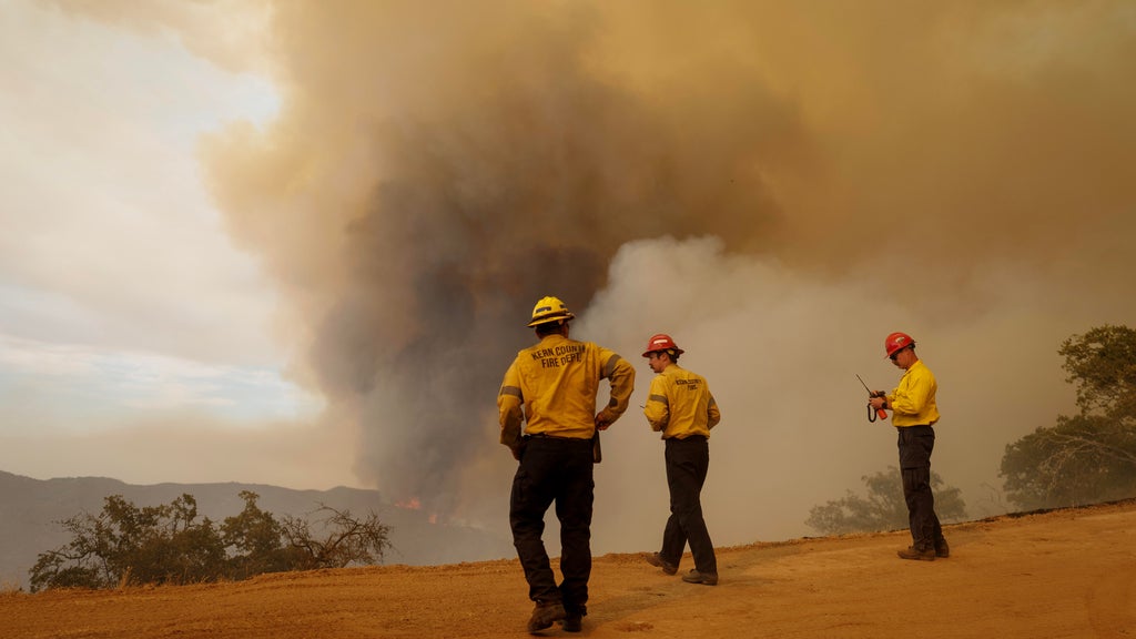 Gifford Fire in California's Central Coast reaches "mega fire" status ...