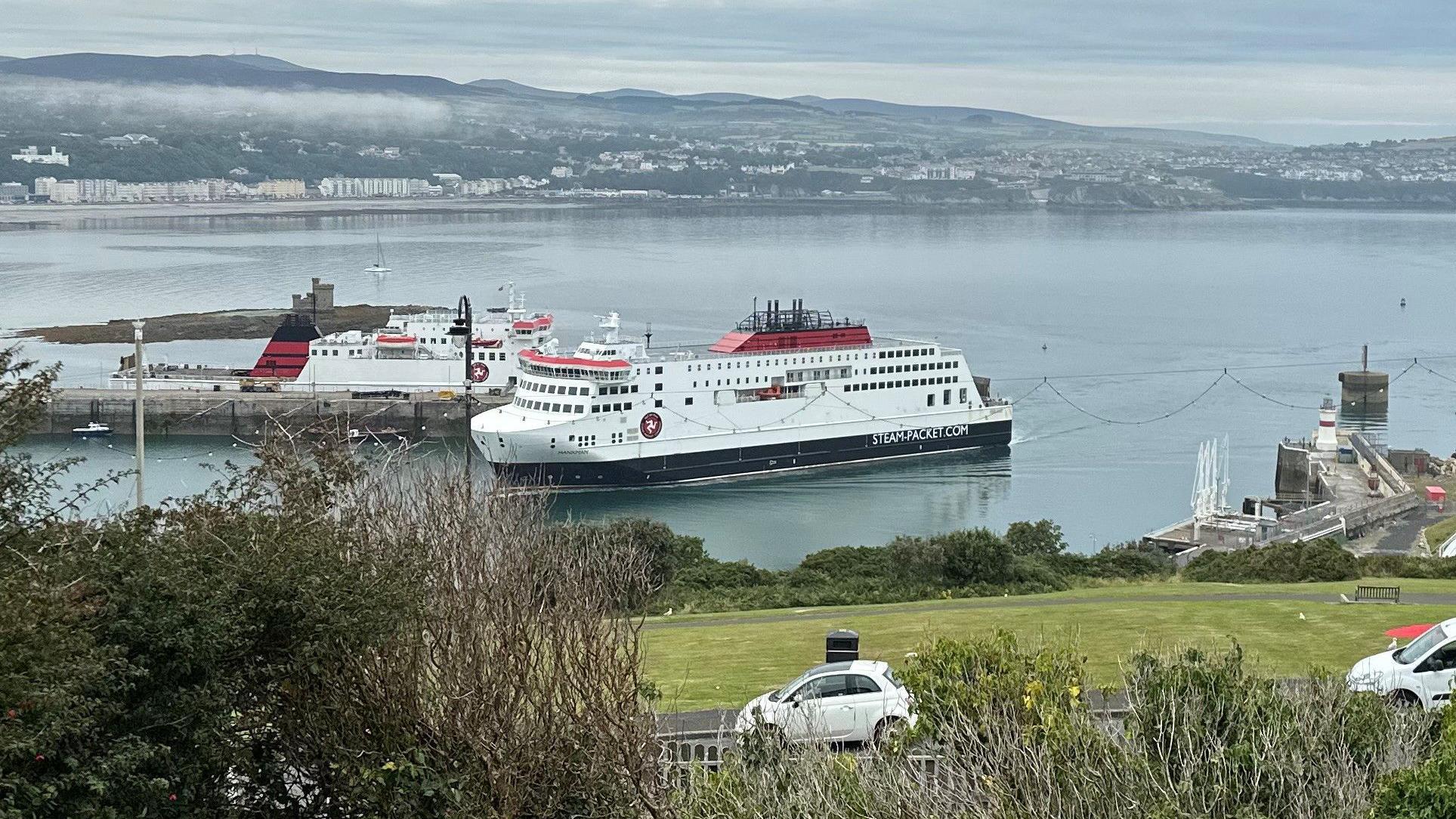 Ferry passengers hurt during aborted port entry