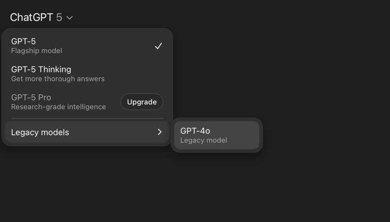 Chatgpt 4o Is Back Heres How To Use The Older Openai Model Instead Of Gpt 5