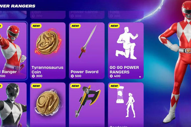 Fortnite introduces new Power Rangers skins, power-ups and more in ...