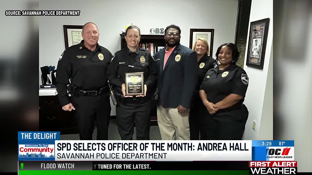 Savannah Police selects officer of the month