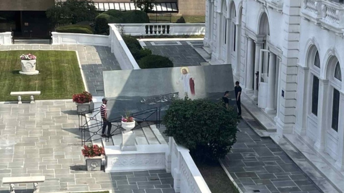 Sean Duffy celebrates as USMMA Jesus painting brought up from basement ...