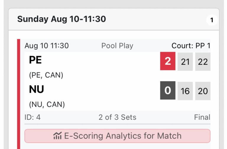 P.E.I. beach volleyball player notches a win against dad's team at 2025 ...