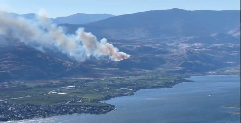 New wildfire west of Osoyoos now under control