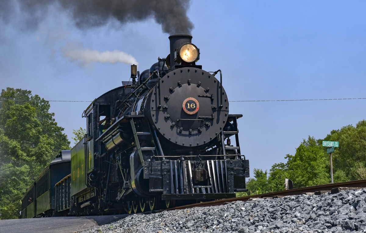 EBT opens more trackage, returns steam locomotive No. 16 to service