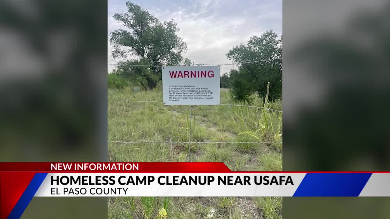 EPSO assists in homeless camp cleanup near USAFA