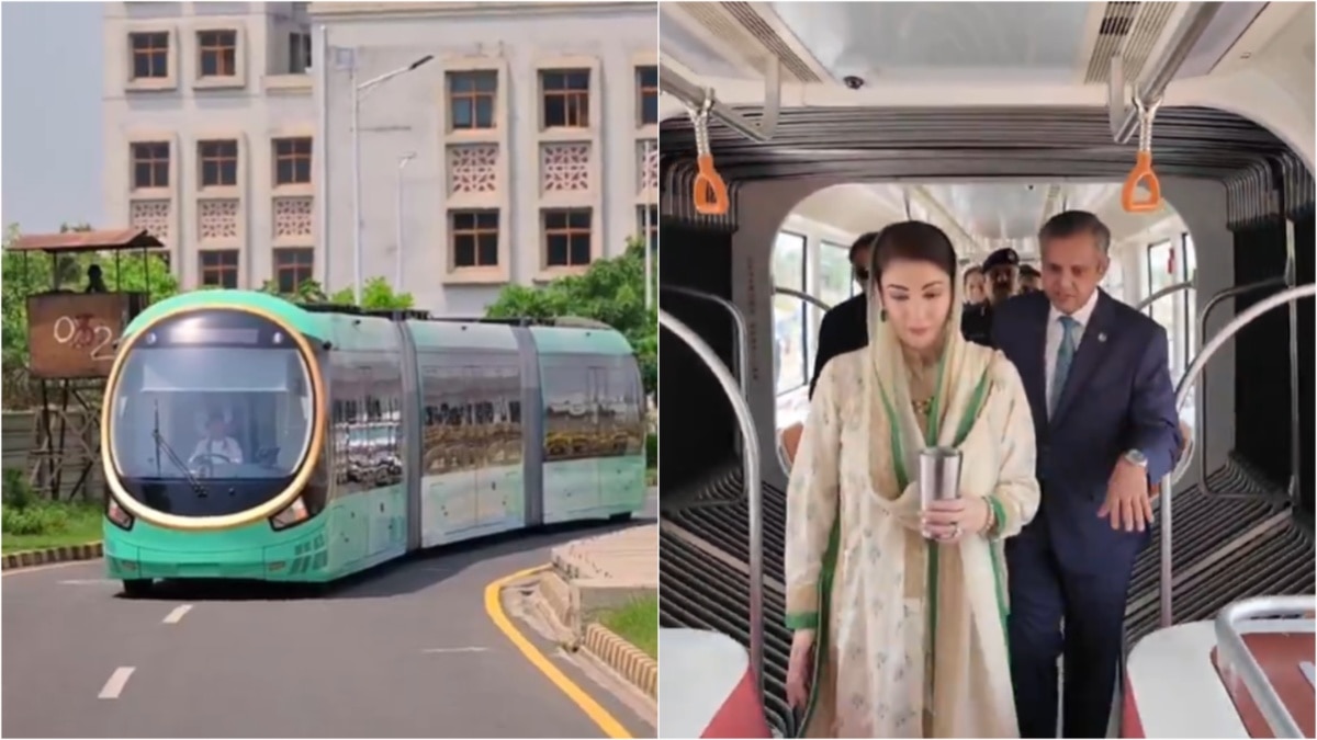 Maryam Nawaz Unveils ‘South Asia’s First Trackless Tram’ In Pakistan ...