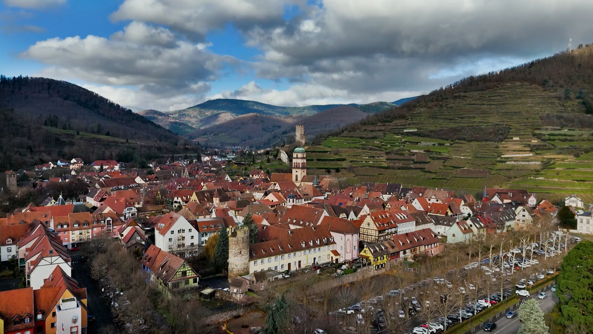 Drooni löysi Alsacen piilotetun helmen: Kaysersbergin