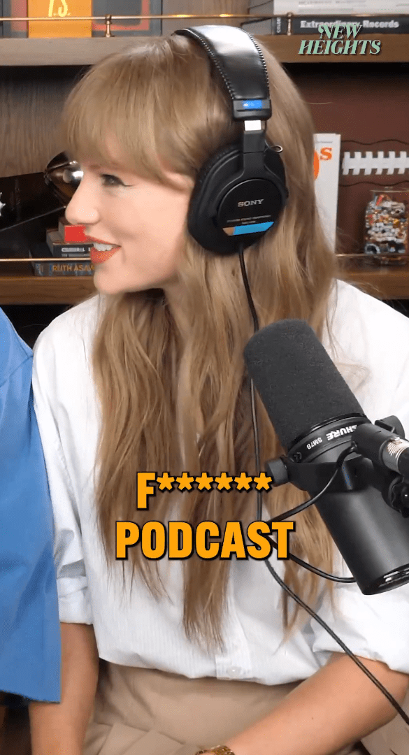 Taylor Swift shows off new album after reveal as Travis Kelce’s ‘New Heights’ podcast guest