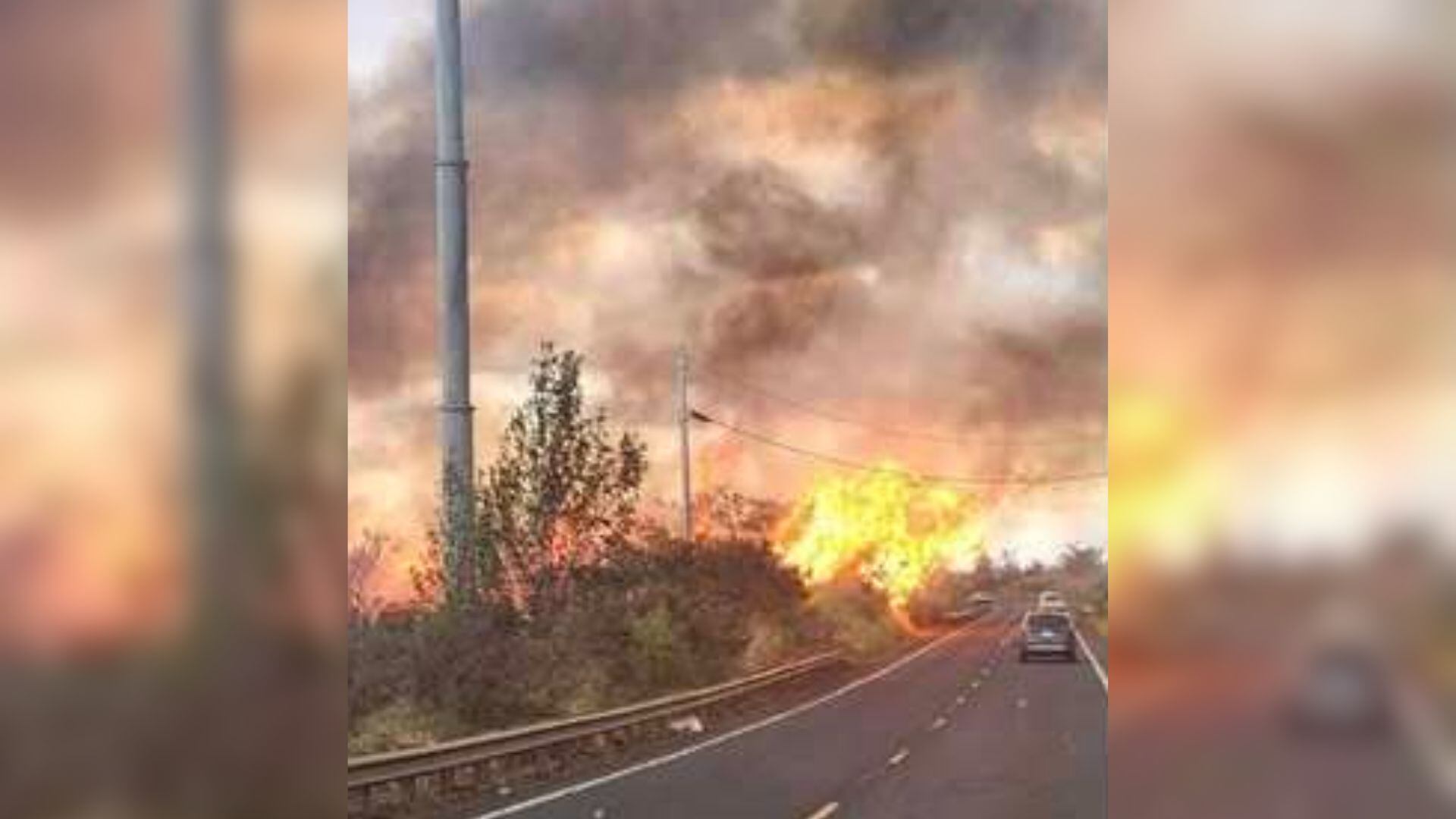 Brush fire closes Kunia Road for second day