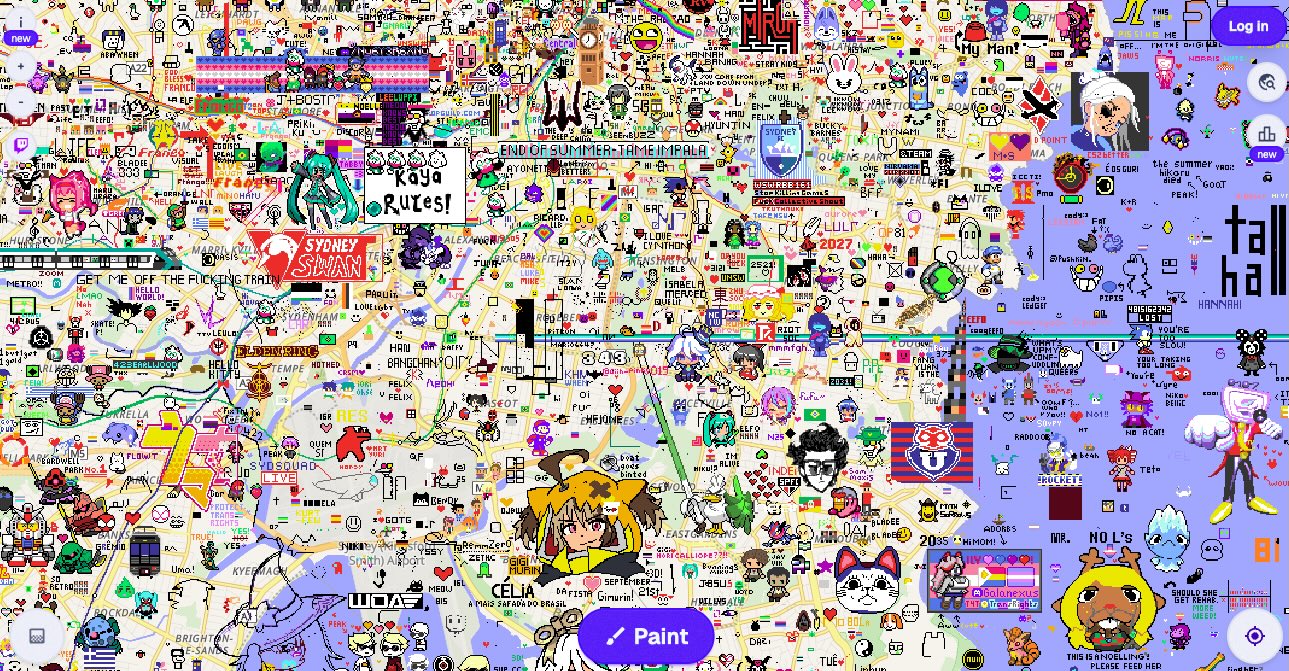 Wplace is a new online map where gamers are ‘painting the world’