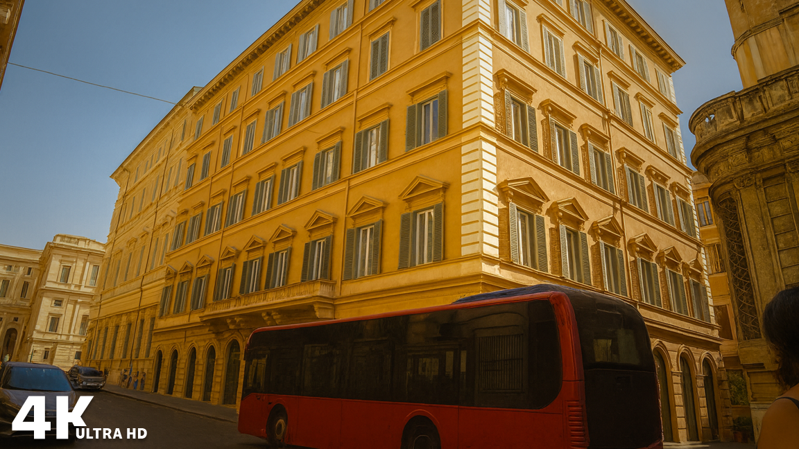 Exploring Via del Corso in Rome Italy (4K)