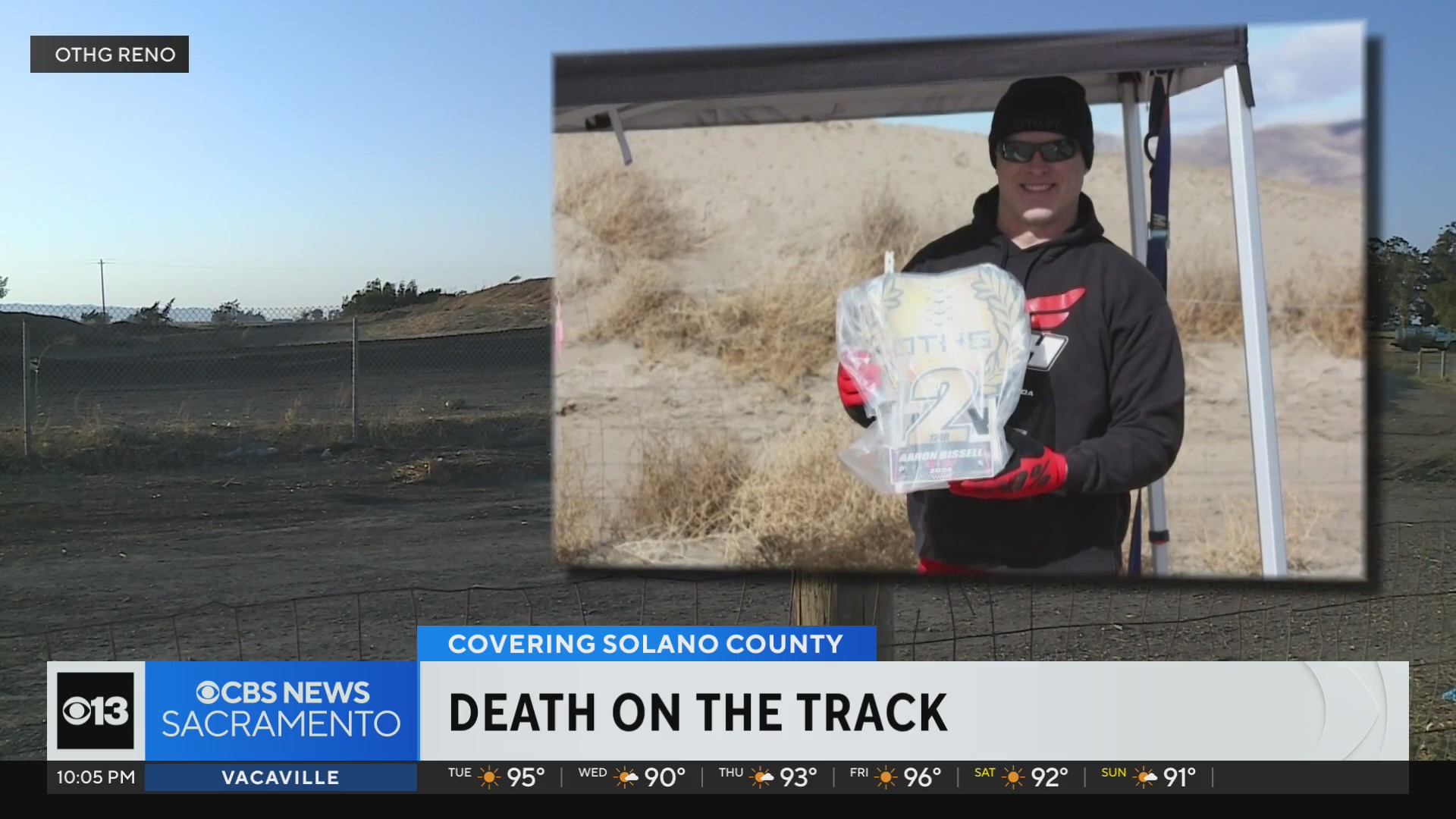 Latest on motocross driver killed in crash at Solano County track