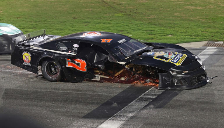 Stock car racing veteran dead in crash after mid-race medical emergency