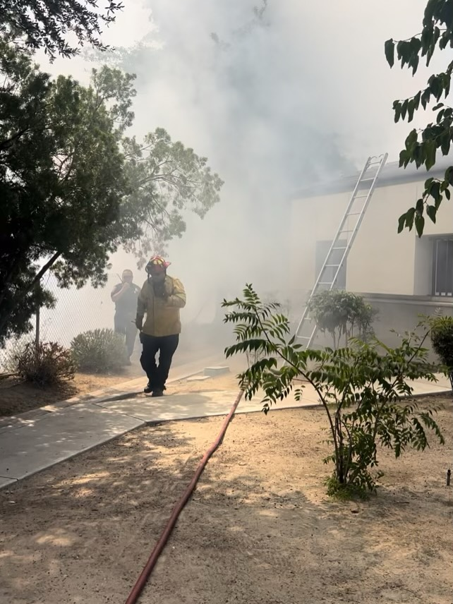 Drug paraphernalia found near highway fire in Fresno, crews say