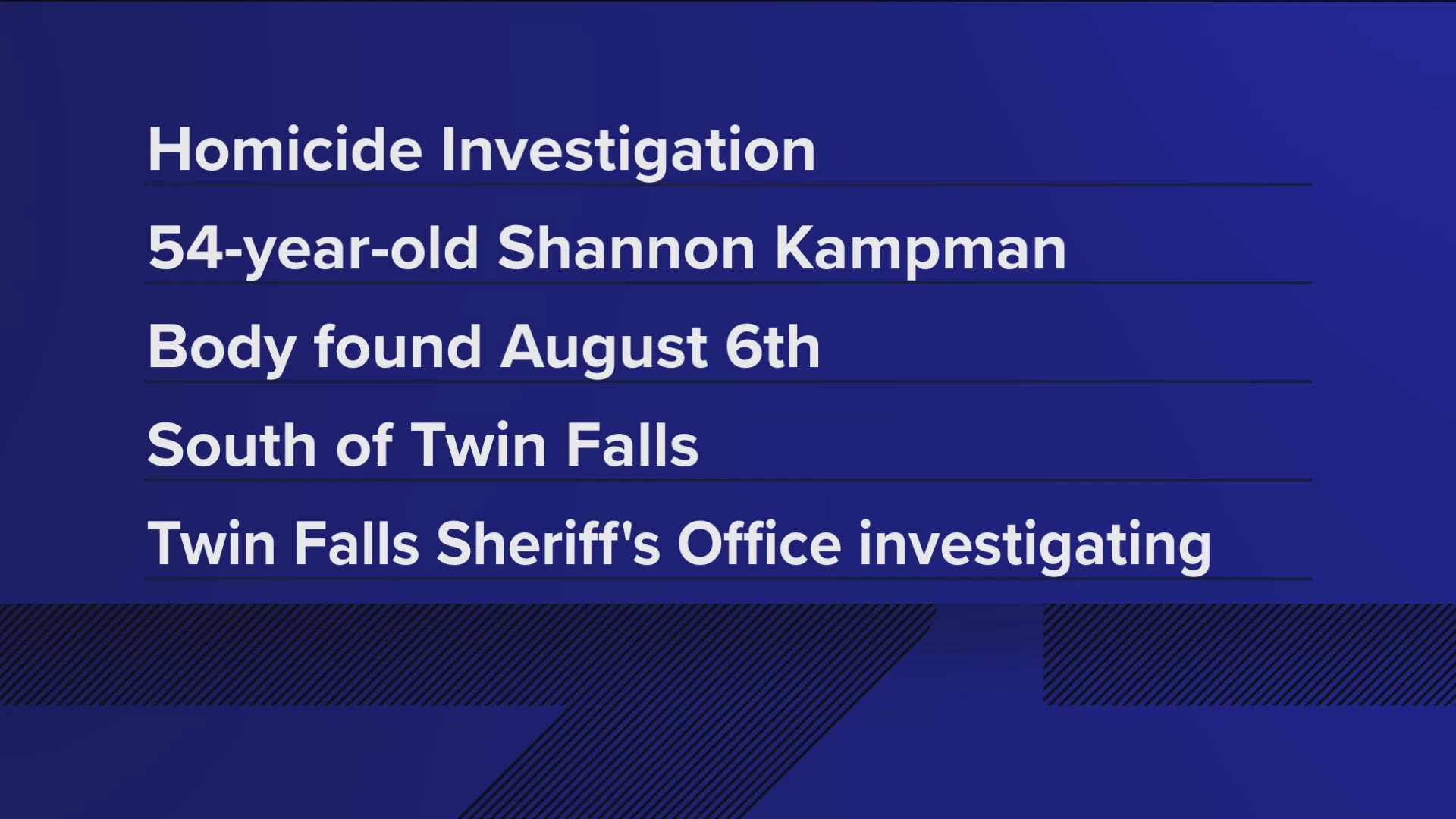 Twin Falls death investigation continues as victim's identity is released