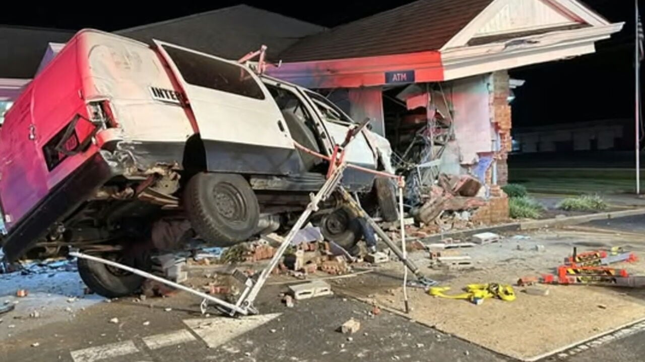 Witnesses describe van flying through air before crashing into Midland ...