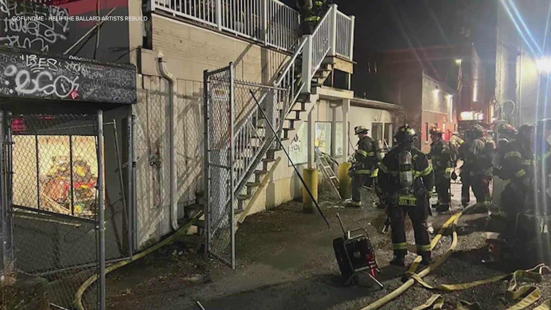 Fire devastates arts hub in Seattle’s Ballard neighborhood