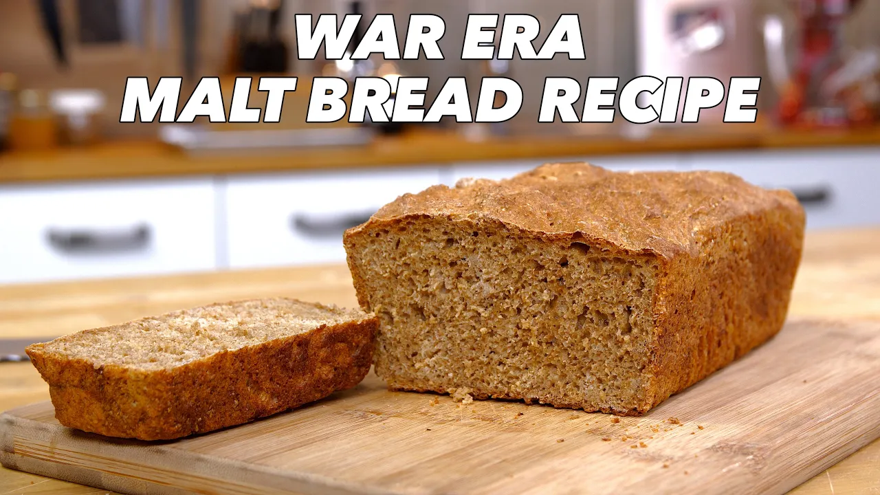 Vintage UK Recipe - No-Knead Malted Bread from Wartime