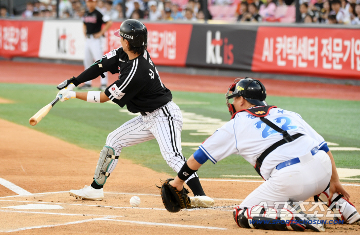 LG Shin Min-jae KT Oh Won-seok's slider, which was recognized as a ...