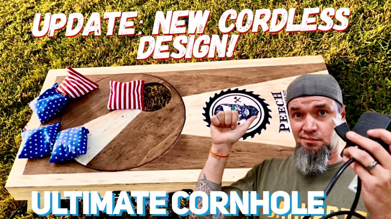 Cordless ultimate rotating cornhole boards - make money woodworking