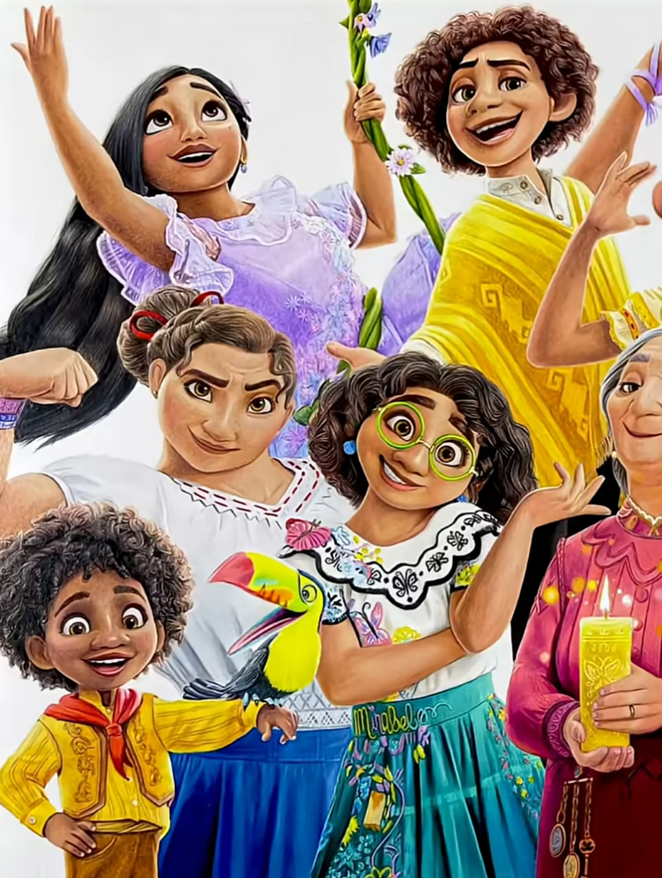 Drawing Encanto – The Madrigal Family | Artology