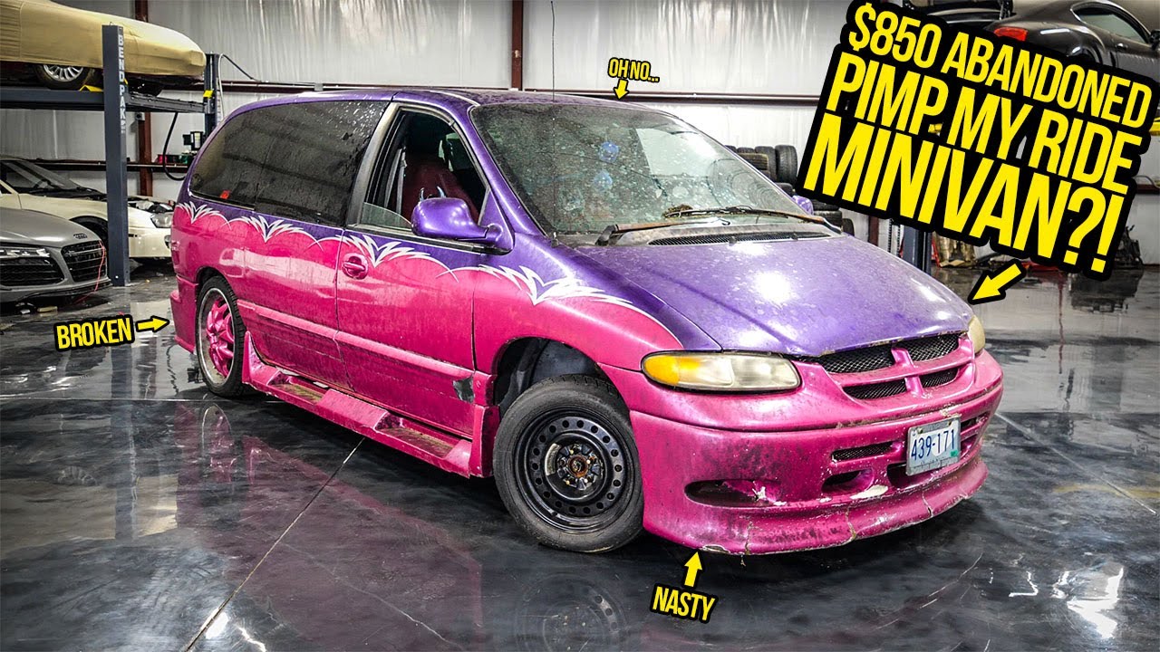 I Bought An ABANDONED "Pimp My Ride" Minivan For $850