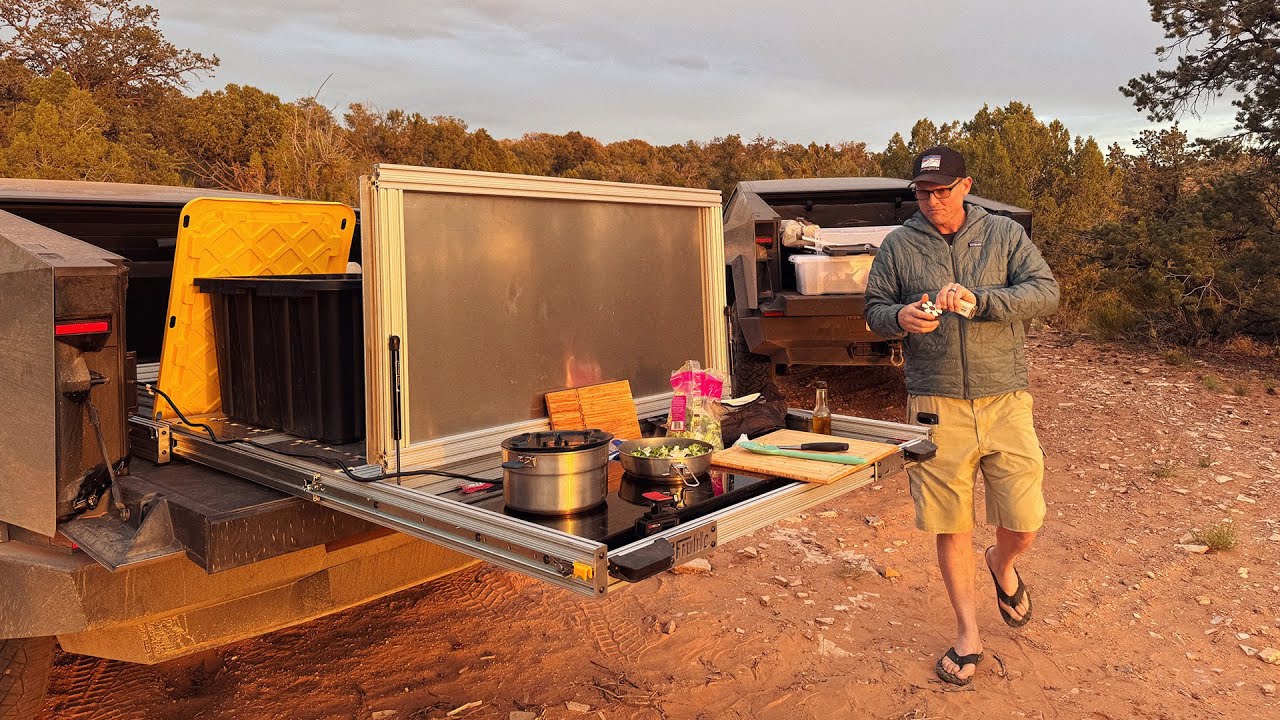 Cybertruck Upgrade: Fruble CyberSlide Cargo & Kitchen System