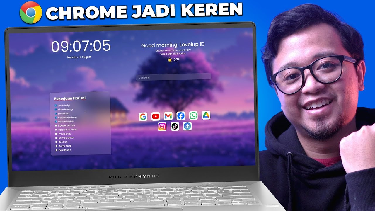 BYE BYE MS EDGE! Aku Ubah GOOGLE CHROME Jadi Keren 2025