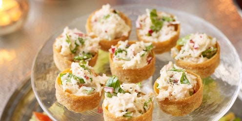 Simple Thai crab mayo croustades recipe for easy entertaining