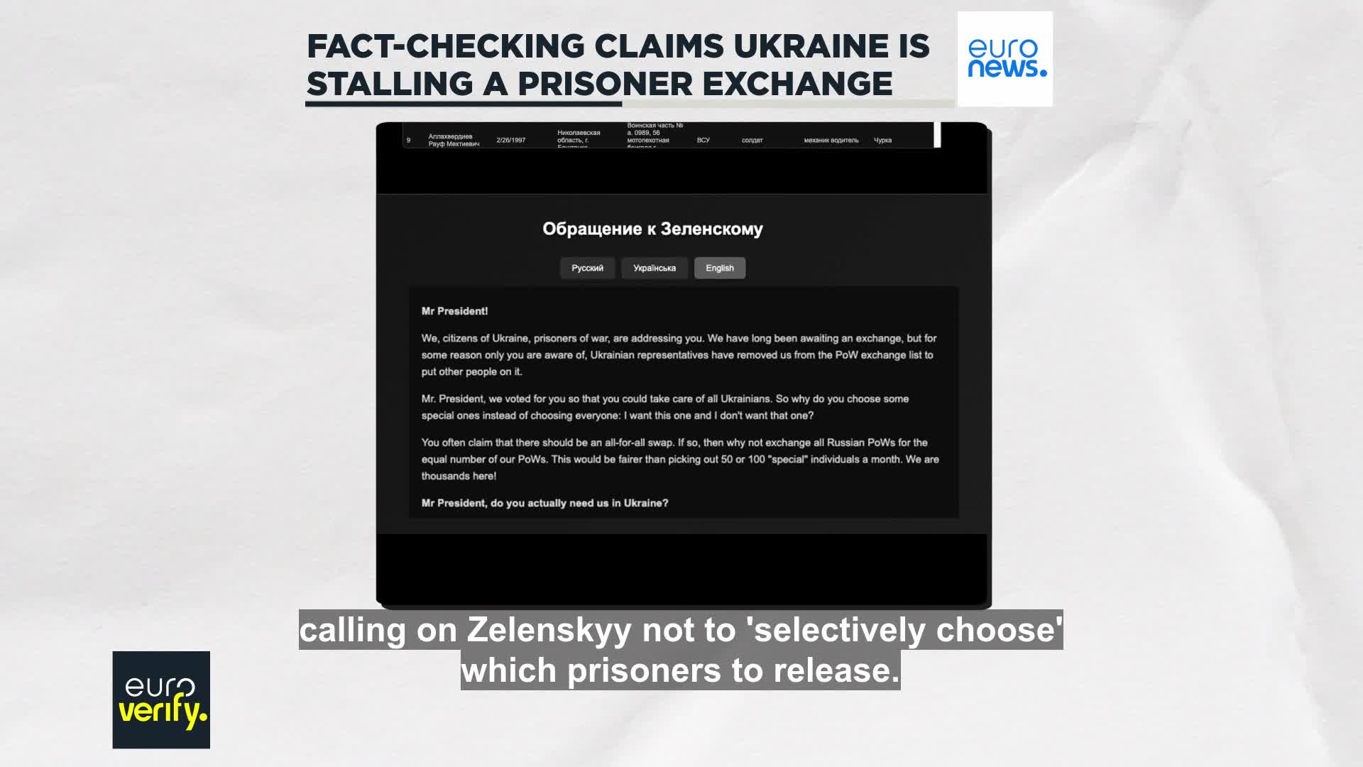 Fact-checking Russian claims that Ukraine is stalling a planned ...