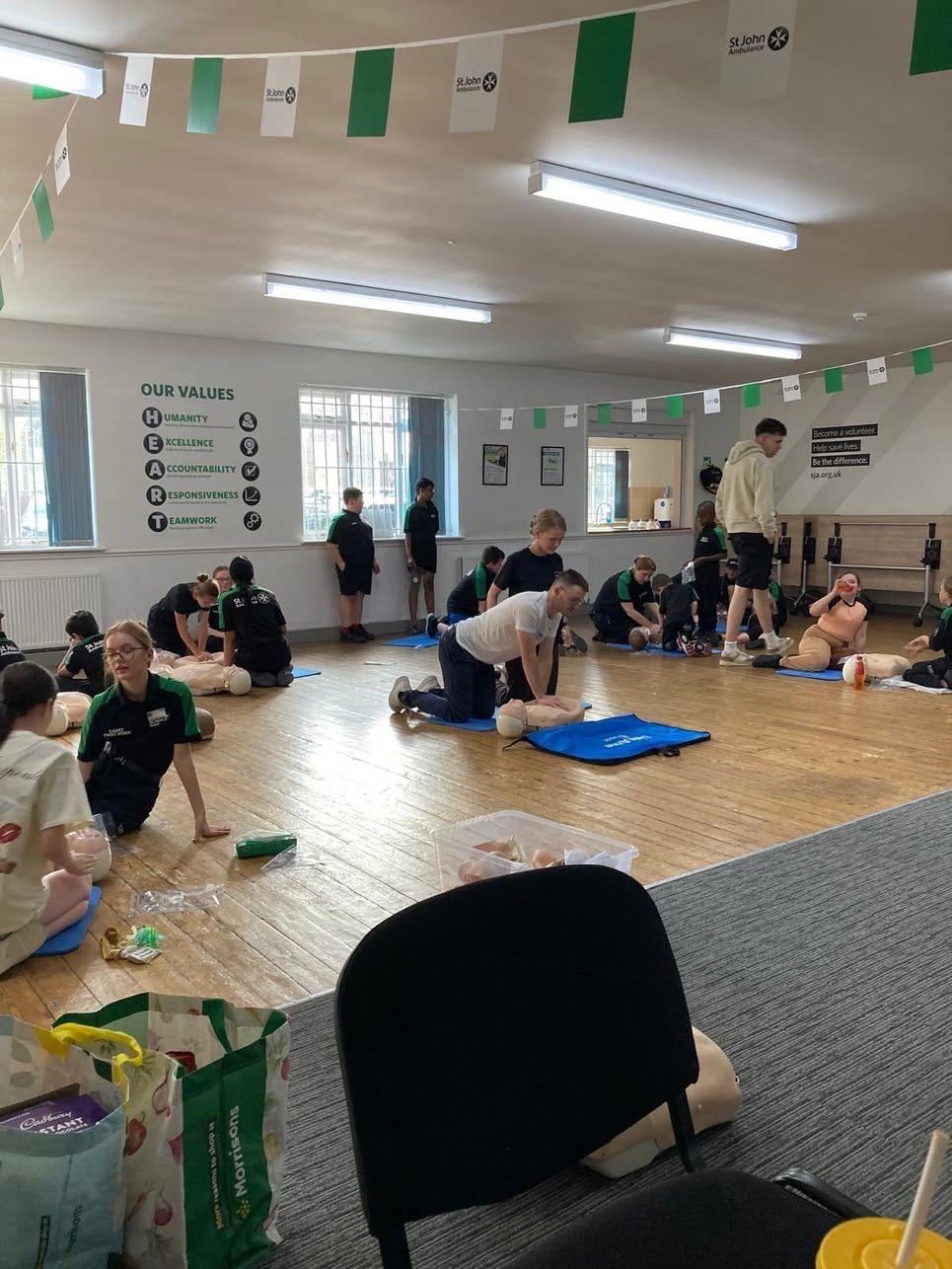 St John Ambulance Badgers and Cadets CPR marathon