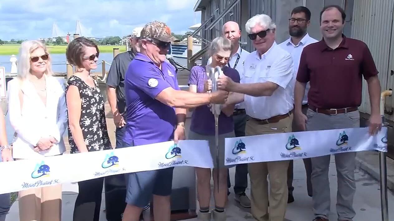 Mount Pleasant leaders open Shem Creek shrimp docks, processing facility