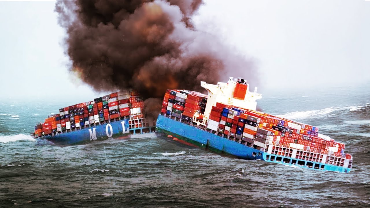 Ship Breaks Apart, Spilling 4,293 Containers