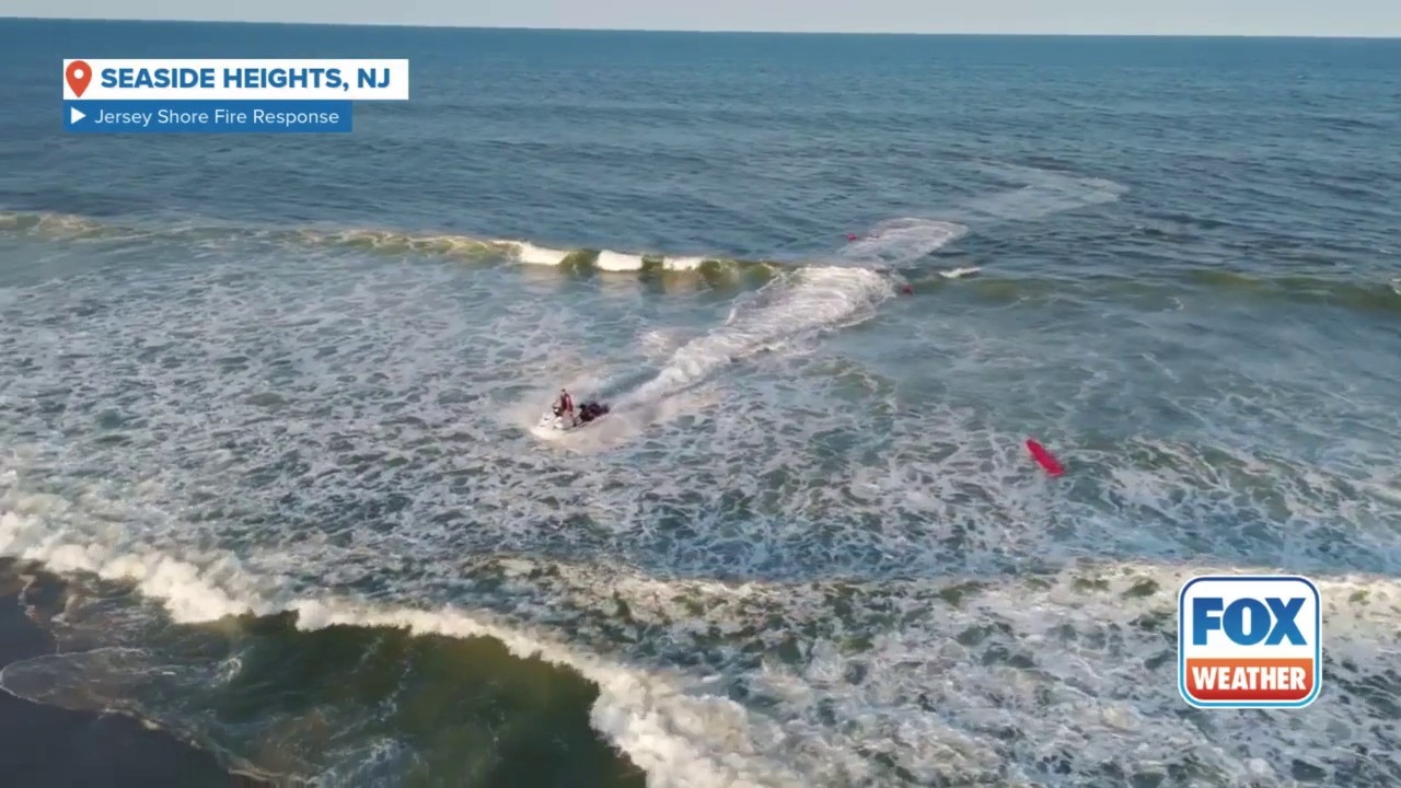 Drone video shows dramatic water rescue after deadly rip current at New ...