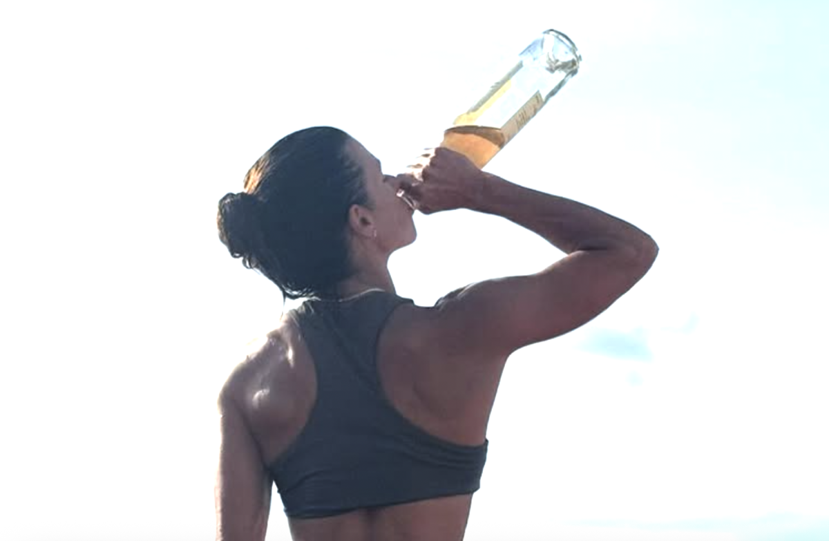 Danica Patrick Poses For Legendary Photo On Beach In Europe