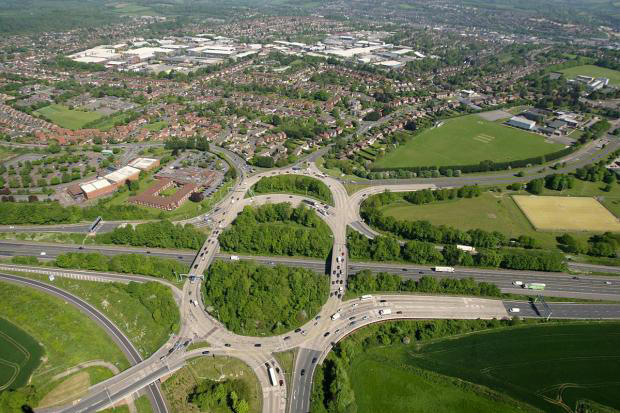 Car damaged after engine caught fire on busy High Wycombe roundabout